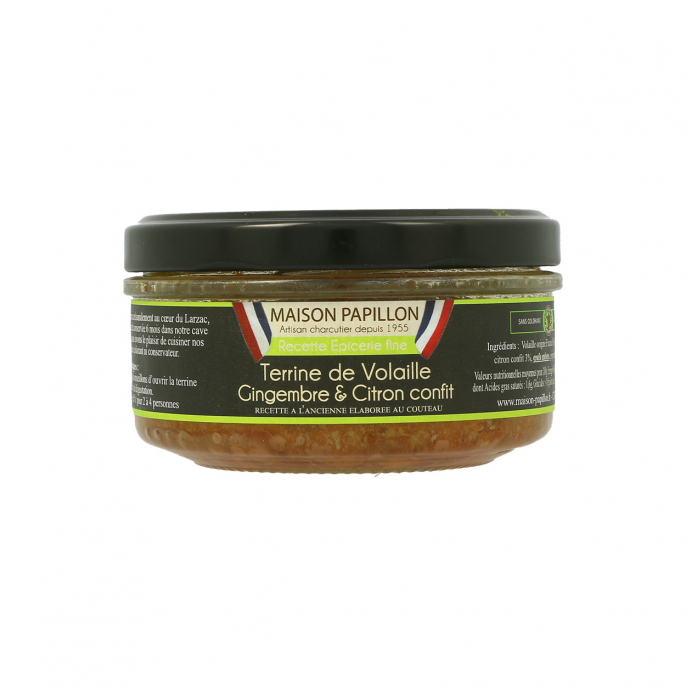 Volaille gingembre citron 130g verrine - Maison Papillon