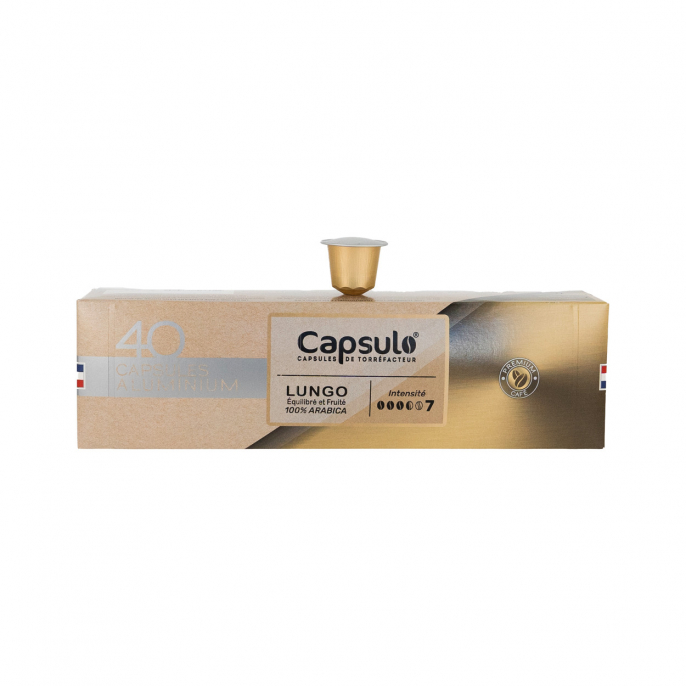 Capsules Lungo x40 aluminium - Capsulo