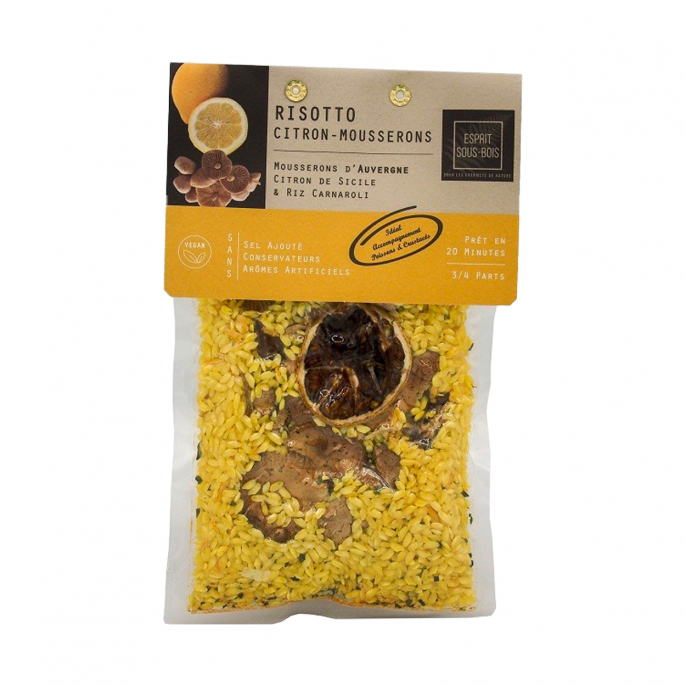 Risotto au Citron et aux Mousserons d'Auvergne 300g - Esprit Sous Bois