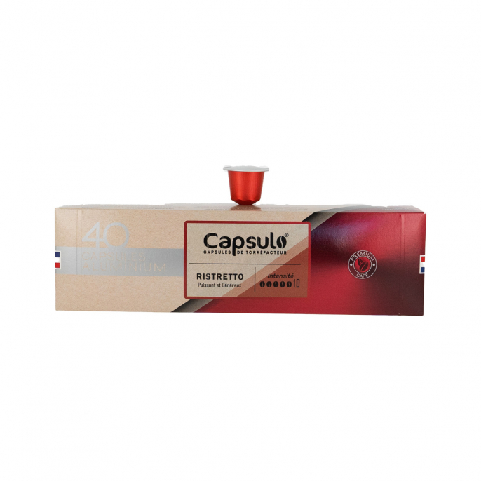 Capsules ristretto x40 aluminium - Capsulo