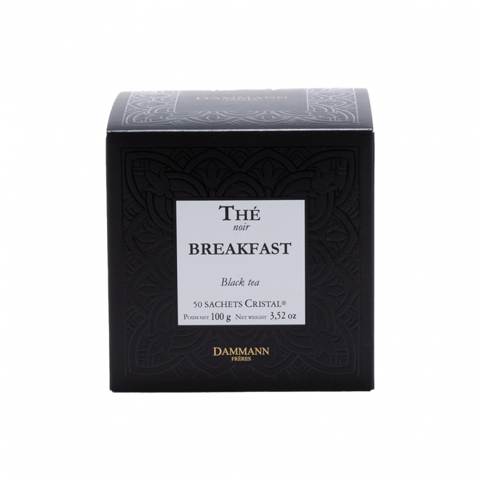 Thé noir breakfast - 50 sachets cristal - Dammann Frères