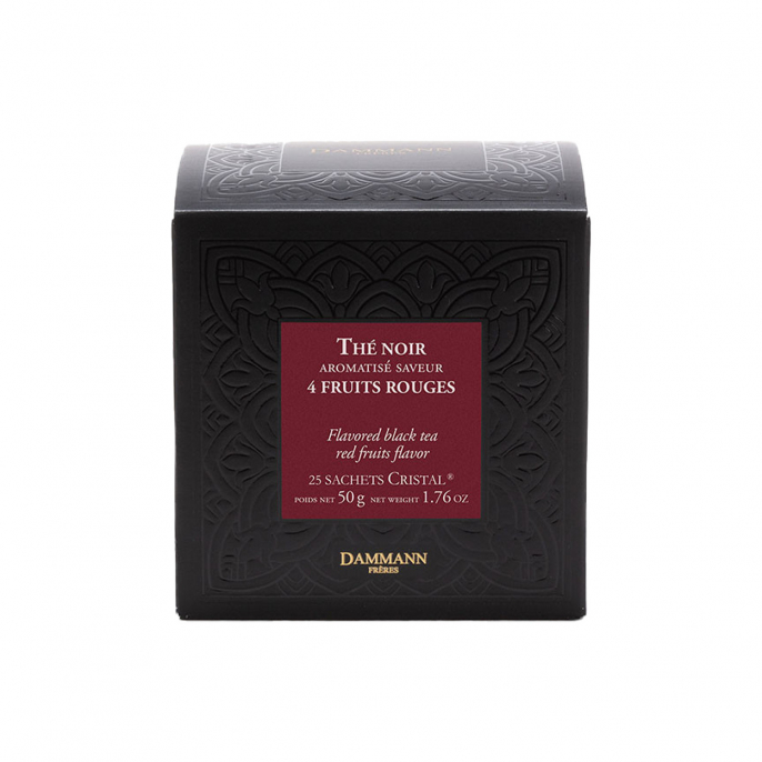 Thé 4 fruits rouges - 25 sachets cristal - Dammann Frères