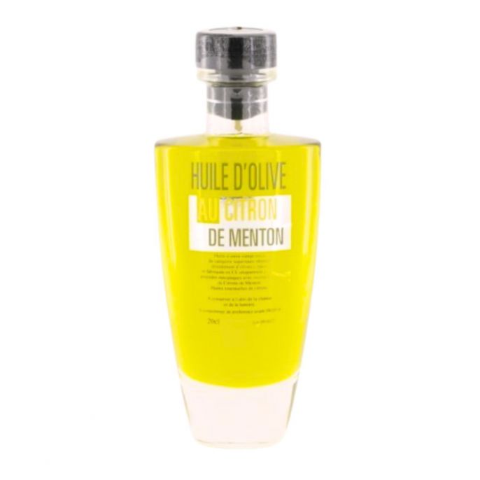 Huile d'olive citron de menton 20cl - Au pays du citron